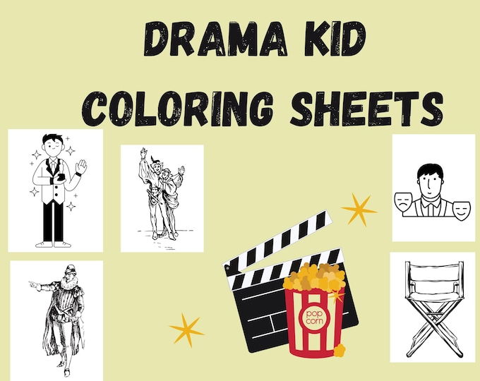 Theatre Stage Coloring Page for Adults - Printable Coloring Sheet ...