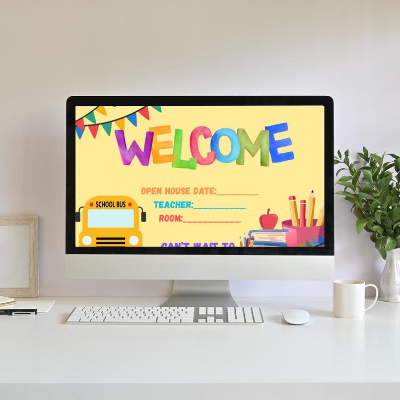 Editable Back to School Postcard for Students – Teacher Welcome Card ...