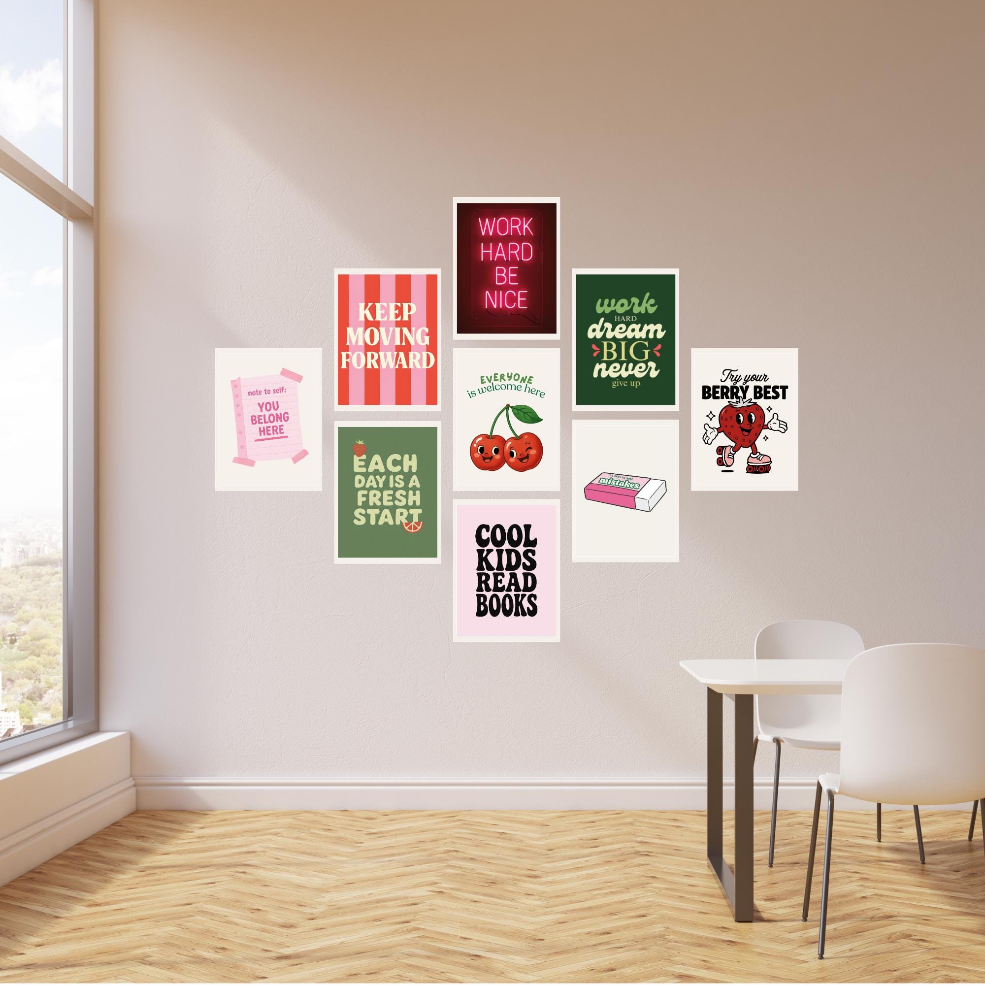 Fruit Classroom Posters: Fun Learning Printables, Set of 9 (digital ...