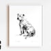 Dog Drawing Print, Staffordshire Bull Terrier Staffie Dog Print Staffie ...