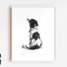 Dog Drawing Print, Welsh Terrier Drawing Fine Art Dog Print Welsh ...