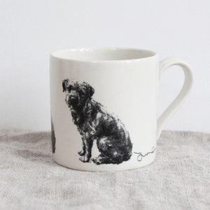 Border Terrier Sitting, Pottery Reed Diffuser, Ceramic Diffuser ...