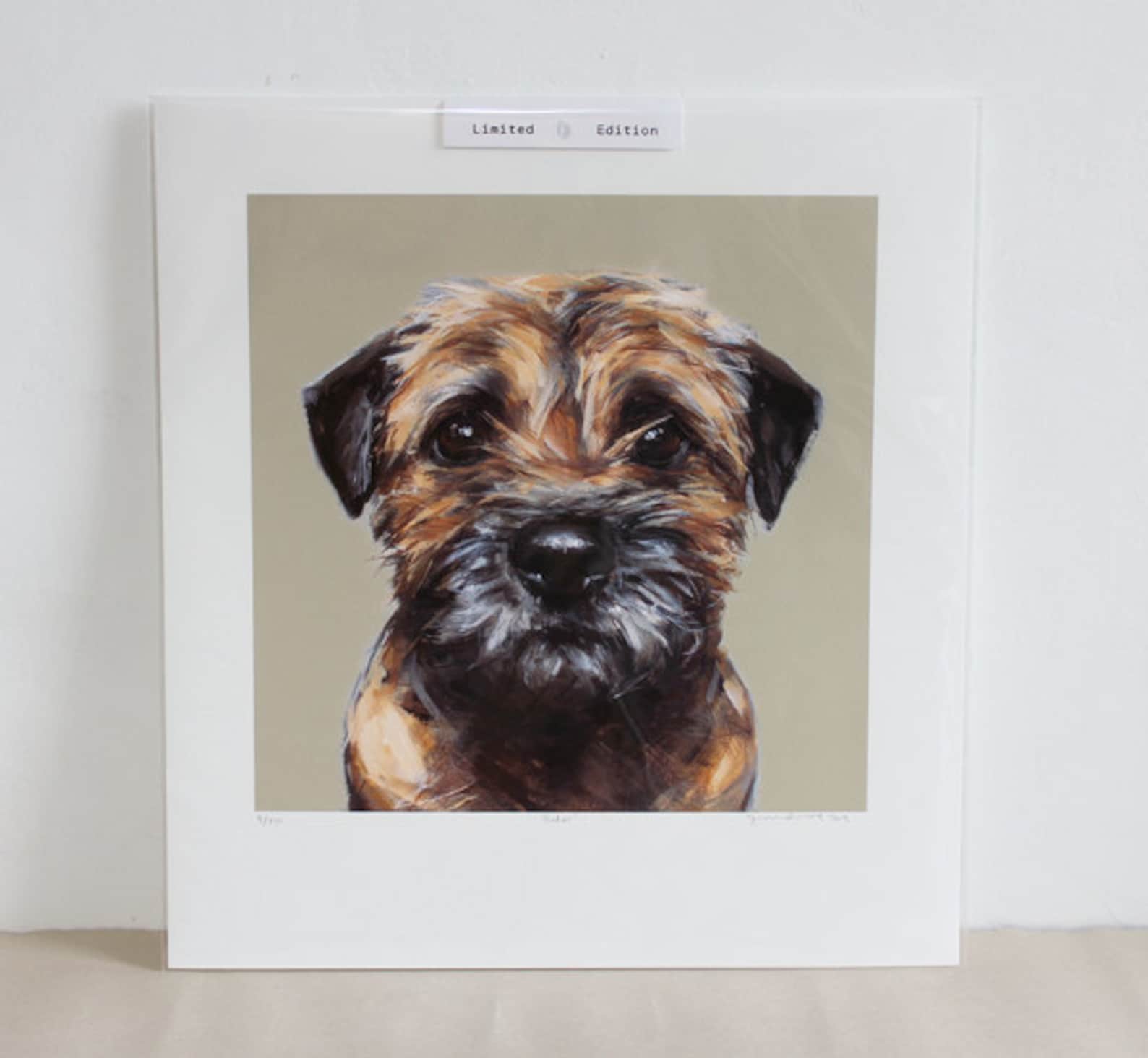 Border Terrier Print Unframed Ltd. Ed. Dog Art Painting | Etsy UK