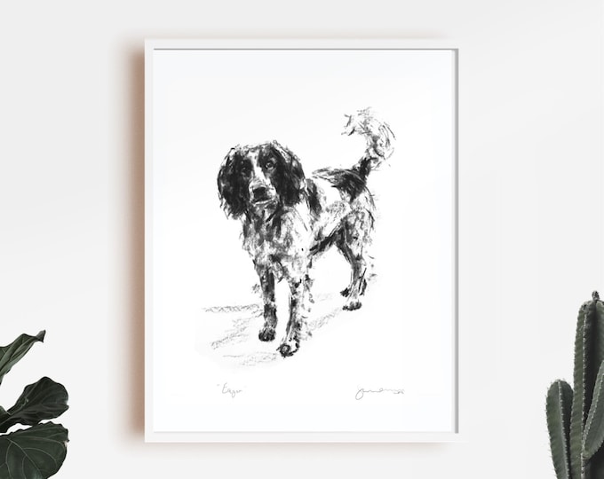 1942 Antique English SPRINGER SPANIEL Dog Print Vintage Edwin Megargee ...