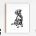 Dog Drawing Print, Welsh Terrier Drawing Fine Art Dog Print Welsh ...