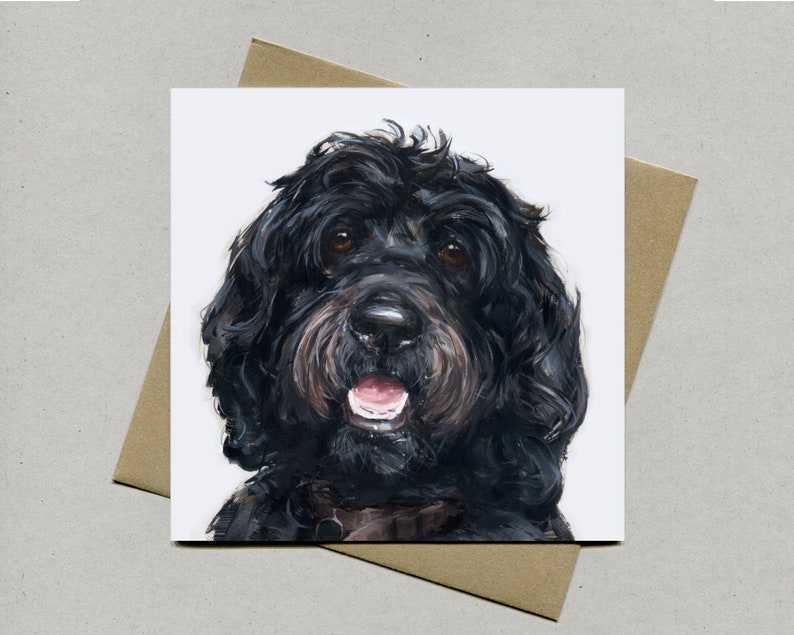 Labradoodle Card, Labradoodle Greetings Card - Labradoodle Gift ...