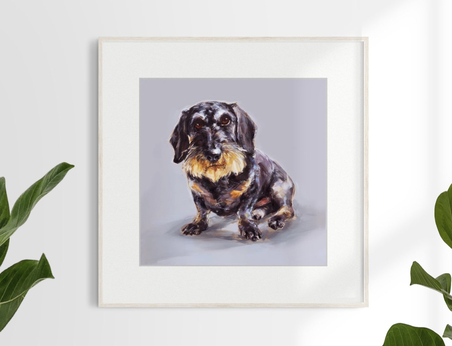 Wire-haired Dachshund Art Print – "teckel" Ltd. Ed Giclée - Etsy