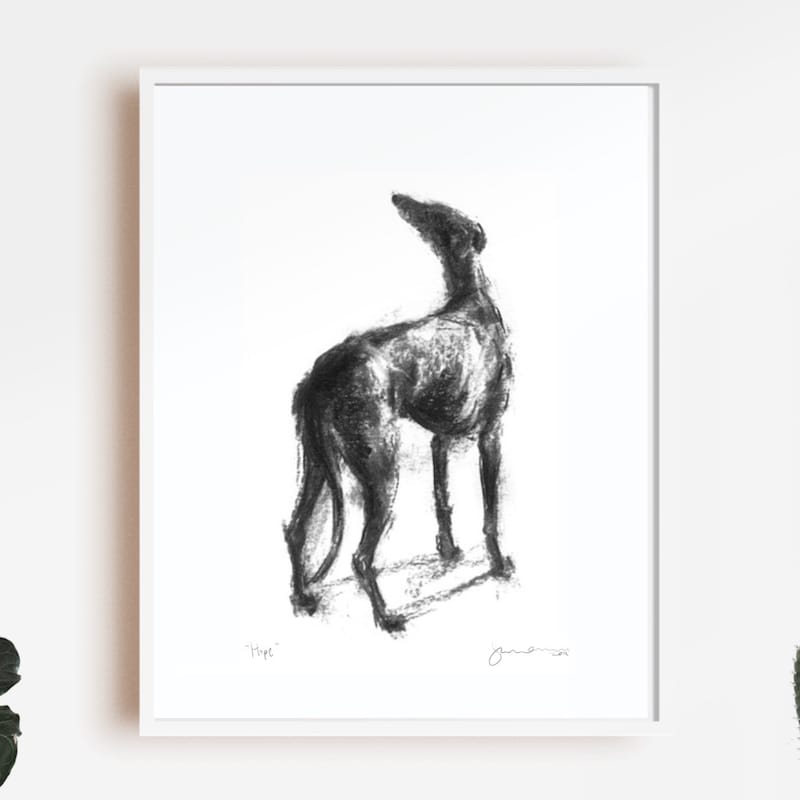 Greyhound Print - Etsy
