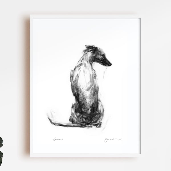 Whippet Art - Etsy