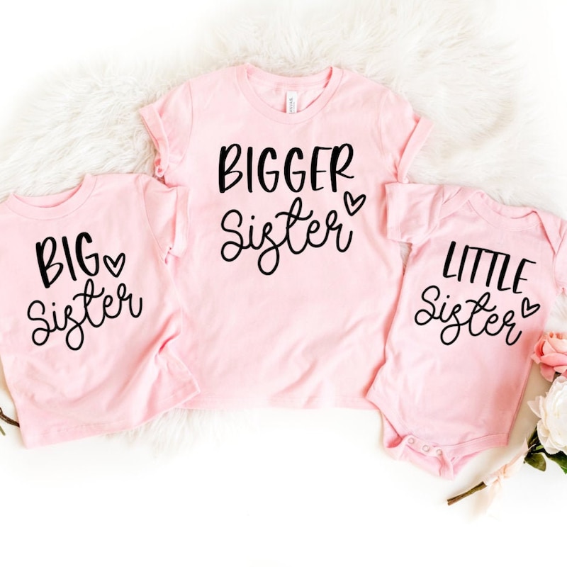 4 Sister Heart T Shirt - Etsy