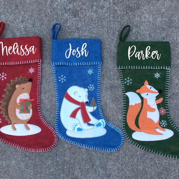 Christmas Stocking Fox - Etsy