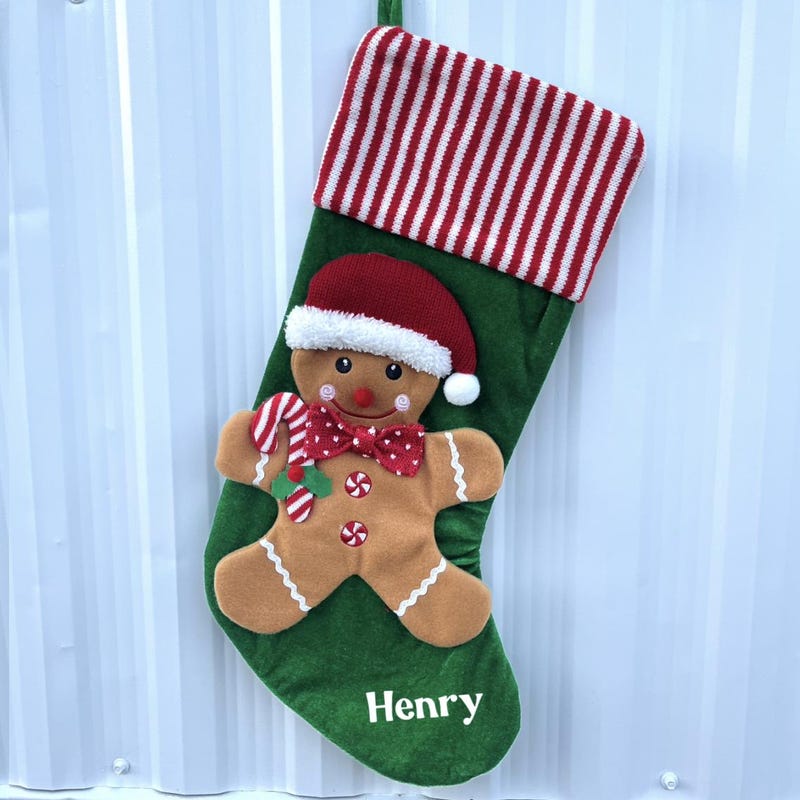 Gingerbread Stocking - Etsy