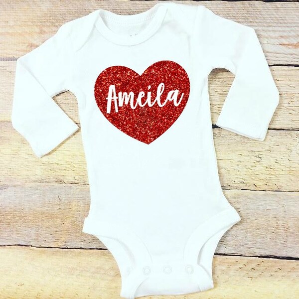 Red Glitter Bodysuit - Etsy