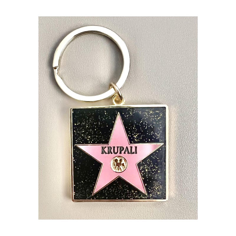 Star Keychain Pink - Etsy