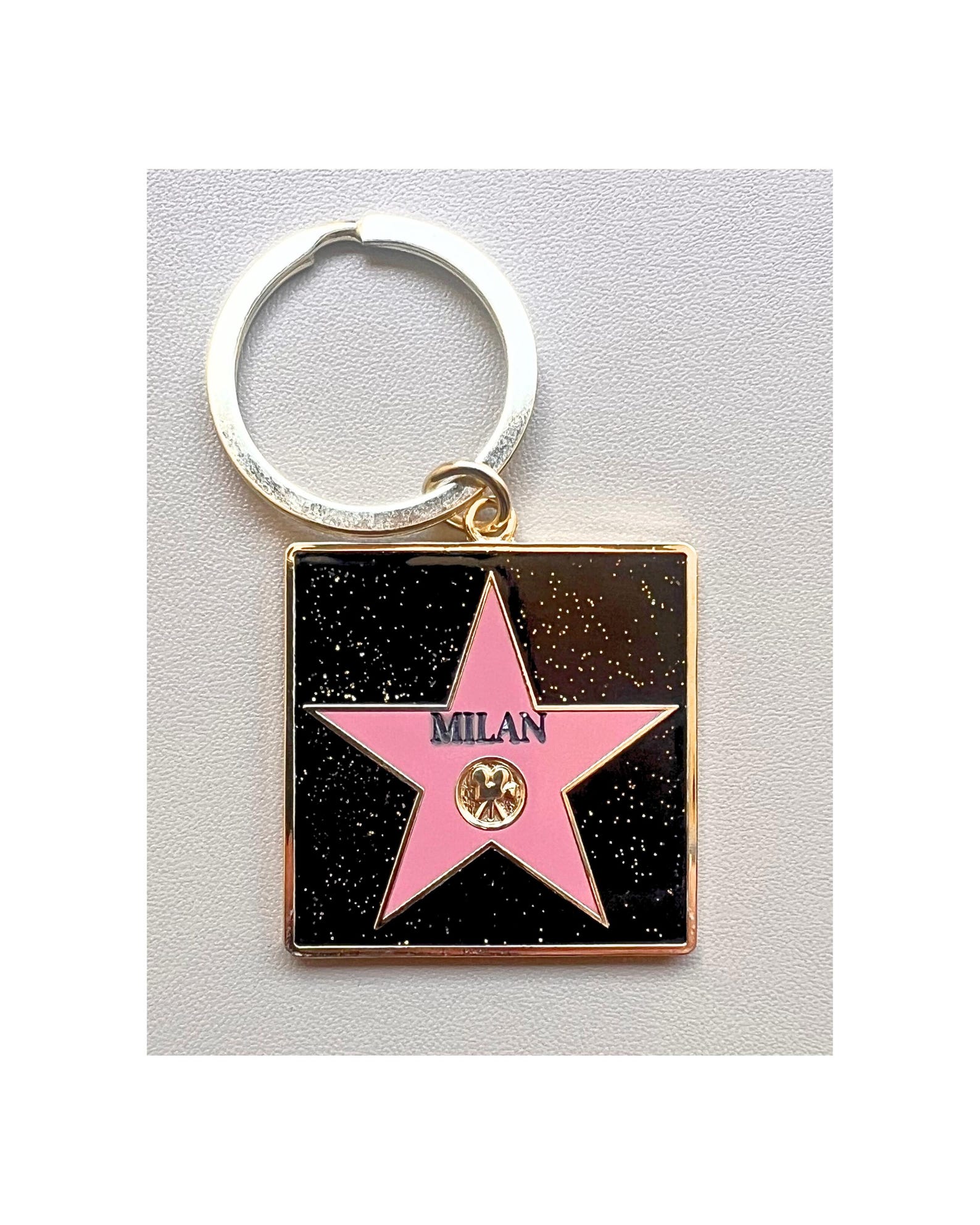 Personalized Hollywood Star Keychain | Walk of Fame Name Keyring ...