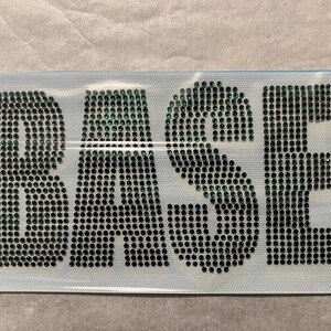 Custom Hotfix Rhinestone Transfer- BASE Transfer - Personalized Bling ...