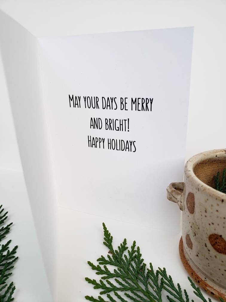 Candy Cane Heart Christmas Card - Etsy