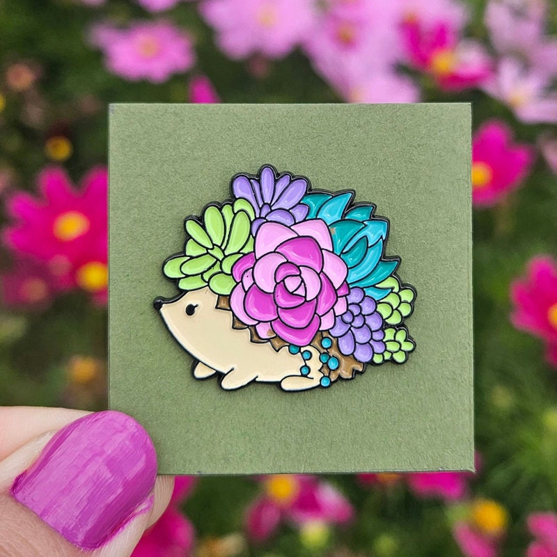 Hedgehog Pin - Etsy