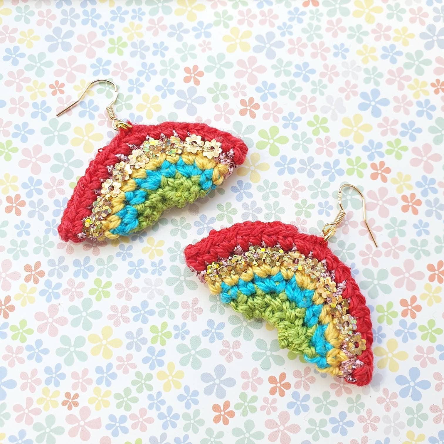 Rainbow Earrings - Etsy