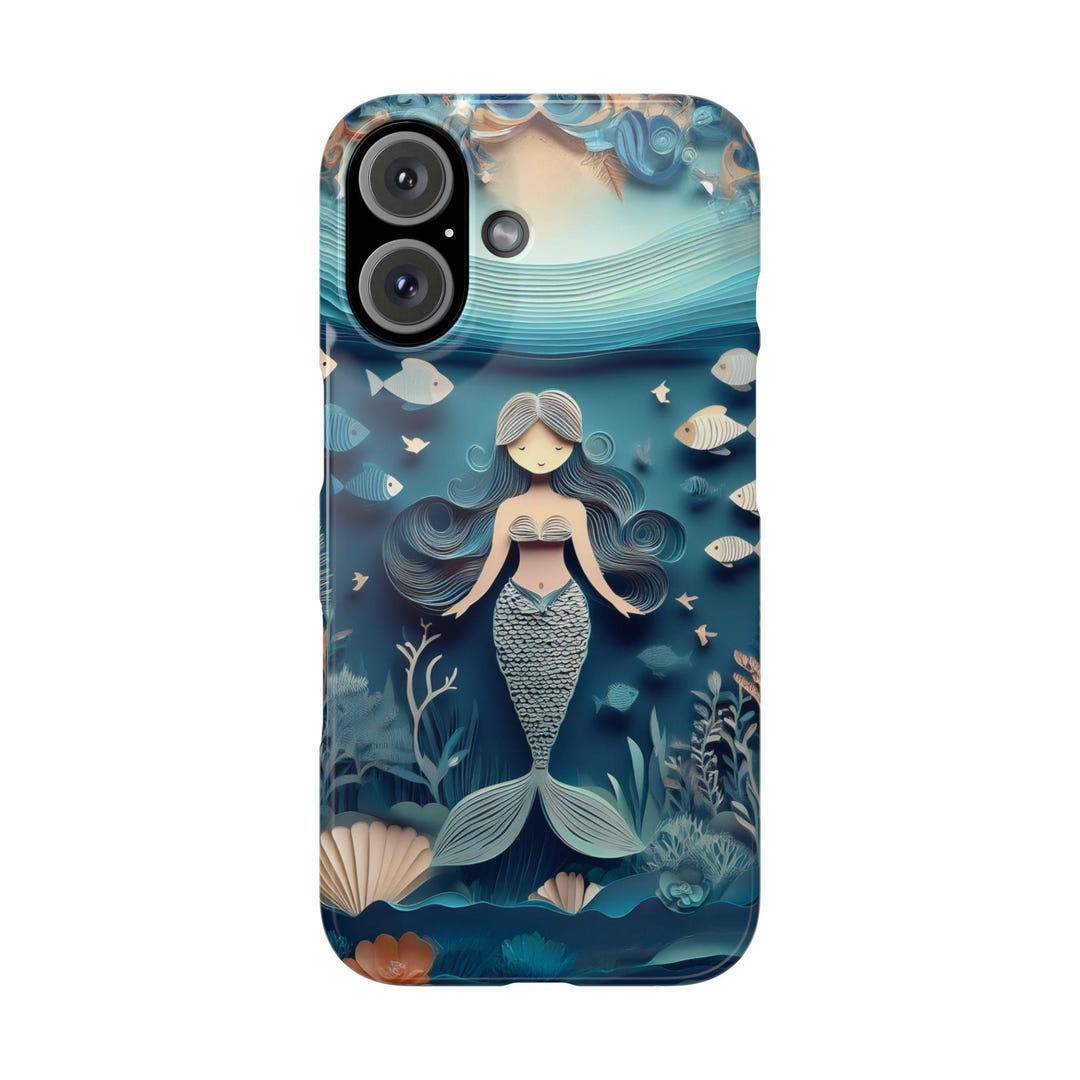Mermaid Snap Cases for Phone, Ocean-themed Mobile Accessories, Cute ...