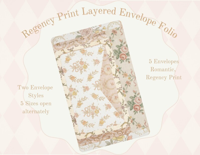 Regency Layered Envelope Folio | Digital Download - Etsy
