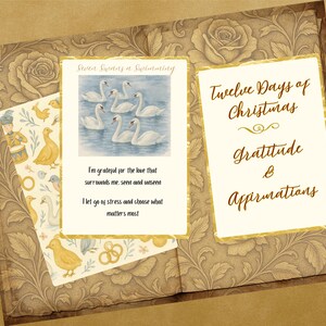 Twelve Days of Christmas Gratitude & Affirmation Cards - Etsy