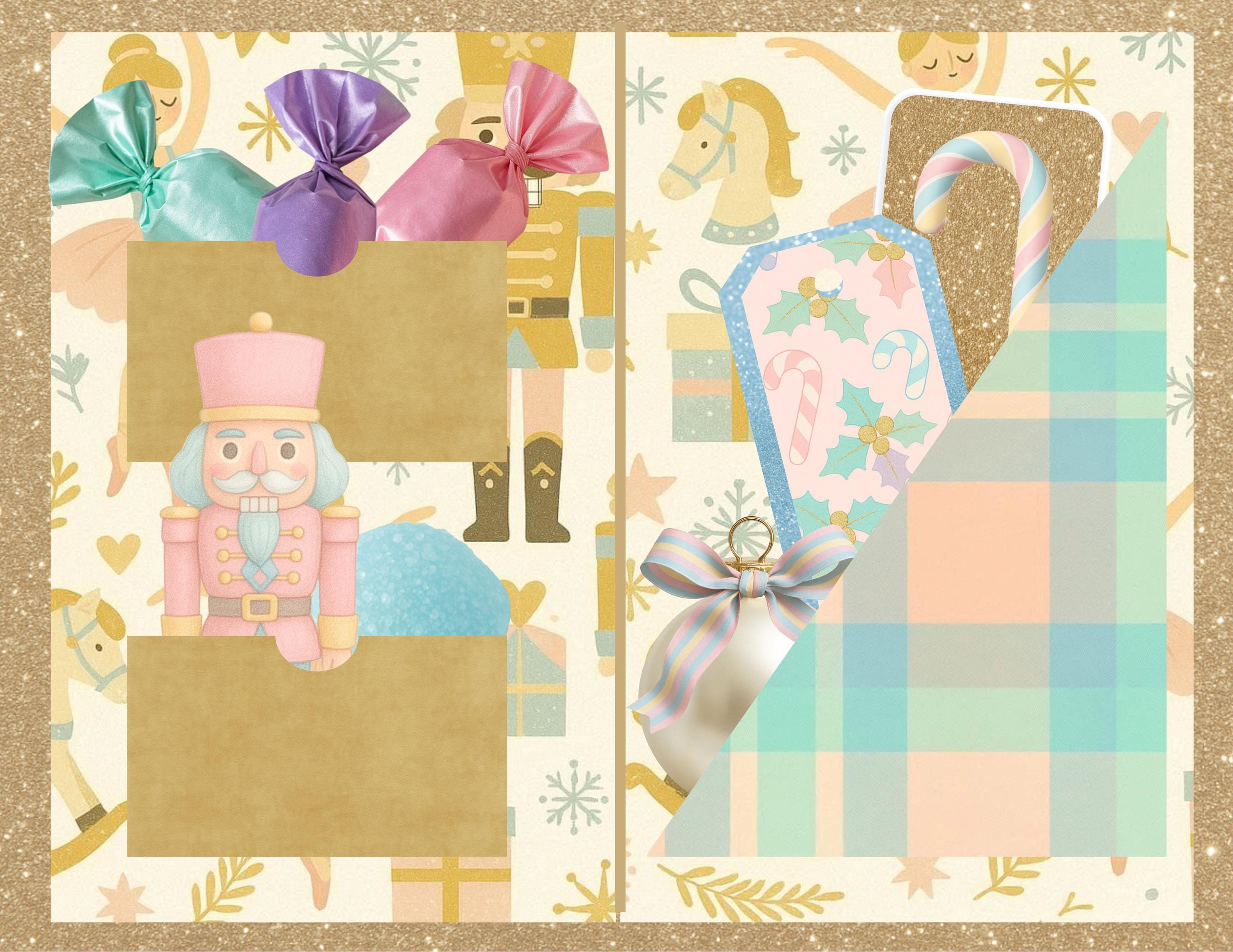 Candyland Nutcracker Holiday Kit | Pastel Christmas Junk Journal ...