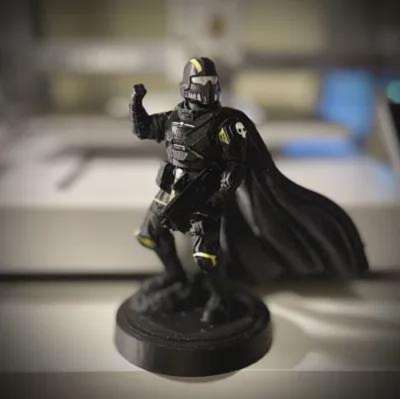 Helldivers Miniature Figure – 3D Printed Soldier Collectible, Painted ...
