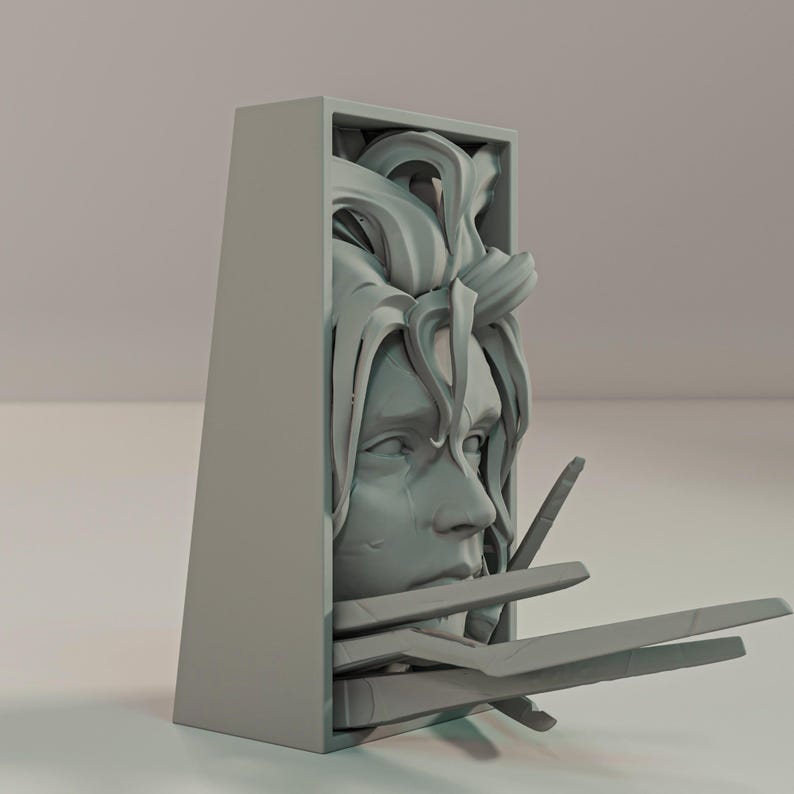 The "first-class Soldier" Book Nook - JRPG Hero Shelf Insert With ...