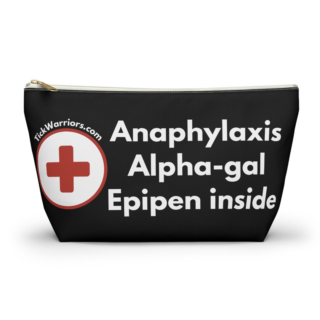 Anaphylaxis Alpha-gal Epipen Inside Pouch, Medical Kit, Allergy Meds ...