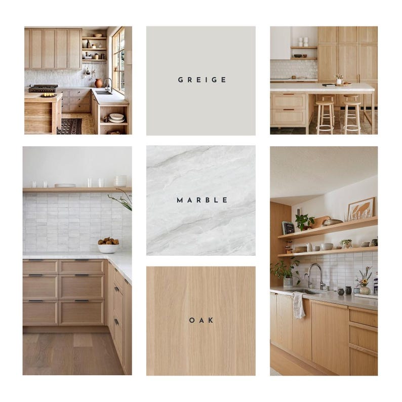 Scandinavian Kitchen Mood Board | Interior Design Kit | Neutral Wood ...