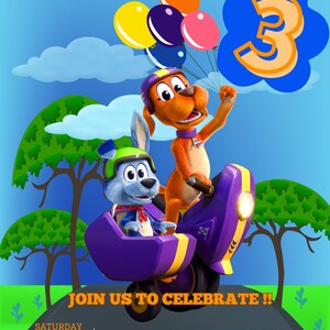 Go Dog Go Birthday Party Invitation, Canva Editable Invite, Go Dog Go ...