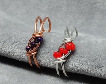 Stackable Beaded Ear Cuff Custom Colors Available | Etsy