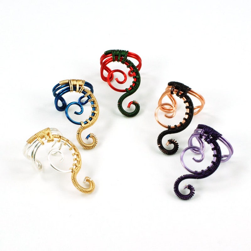 Blue Ear Cuff - Etsy