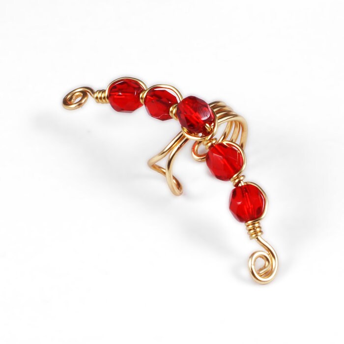 Beaded Ear Cuff - You Pick the Colors - Etsy