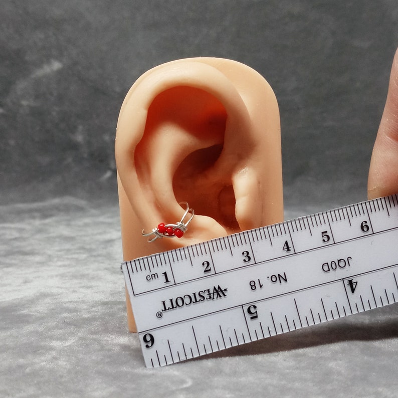 Dainty Beaded Ear Cuff Custom Colors Available - Etsy