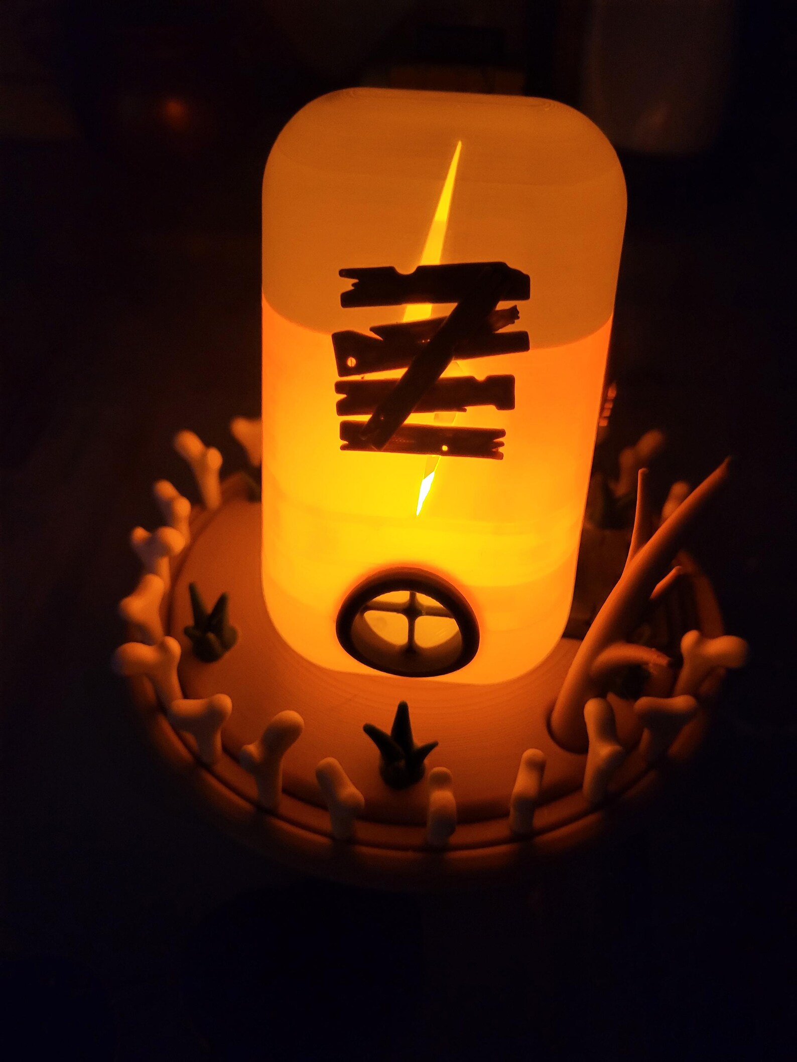 Halloween Candy Corn Tea Light Lamp - Etsy