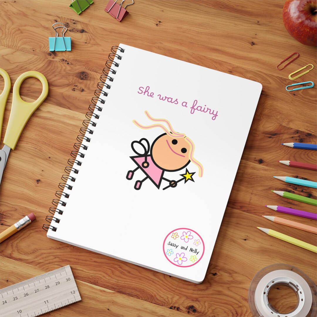 Fairy Lulu Notebook, A5 Journal for Girls, Cute Spiral Notepad for ...