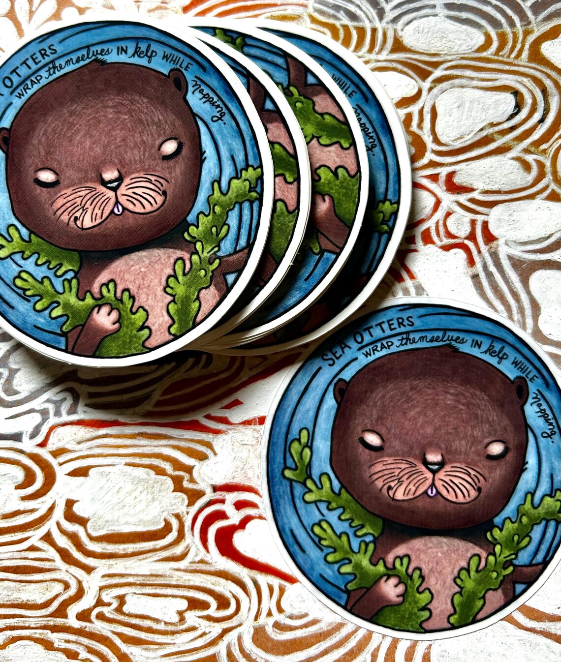 Little Sea Otter Sticker, A Fact About Sea Otters, Laptop, Water Bottle ...