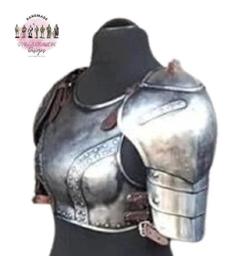 Ciri Witcher Armor Set - Zireael Cuirass, Pauldrons & Shoulder Armor - LARP and Cosplay Costume ...