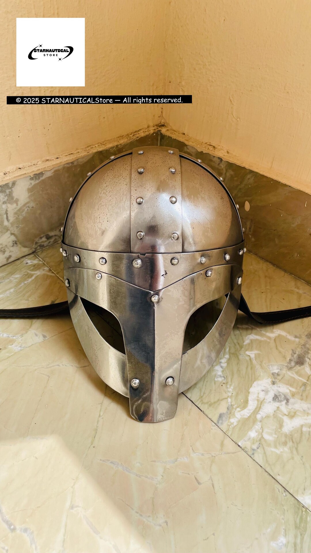 Medieval Ragnar Lothbrok Viking Helmet | Norman Warrior LARP Helmet ...