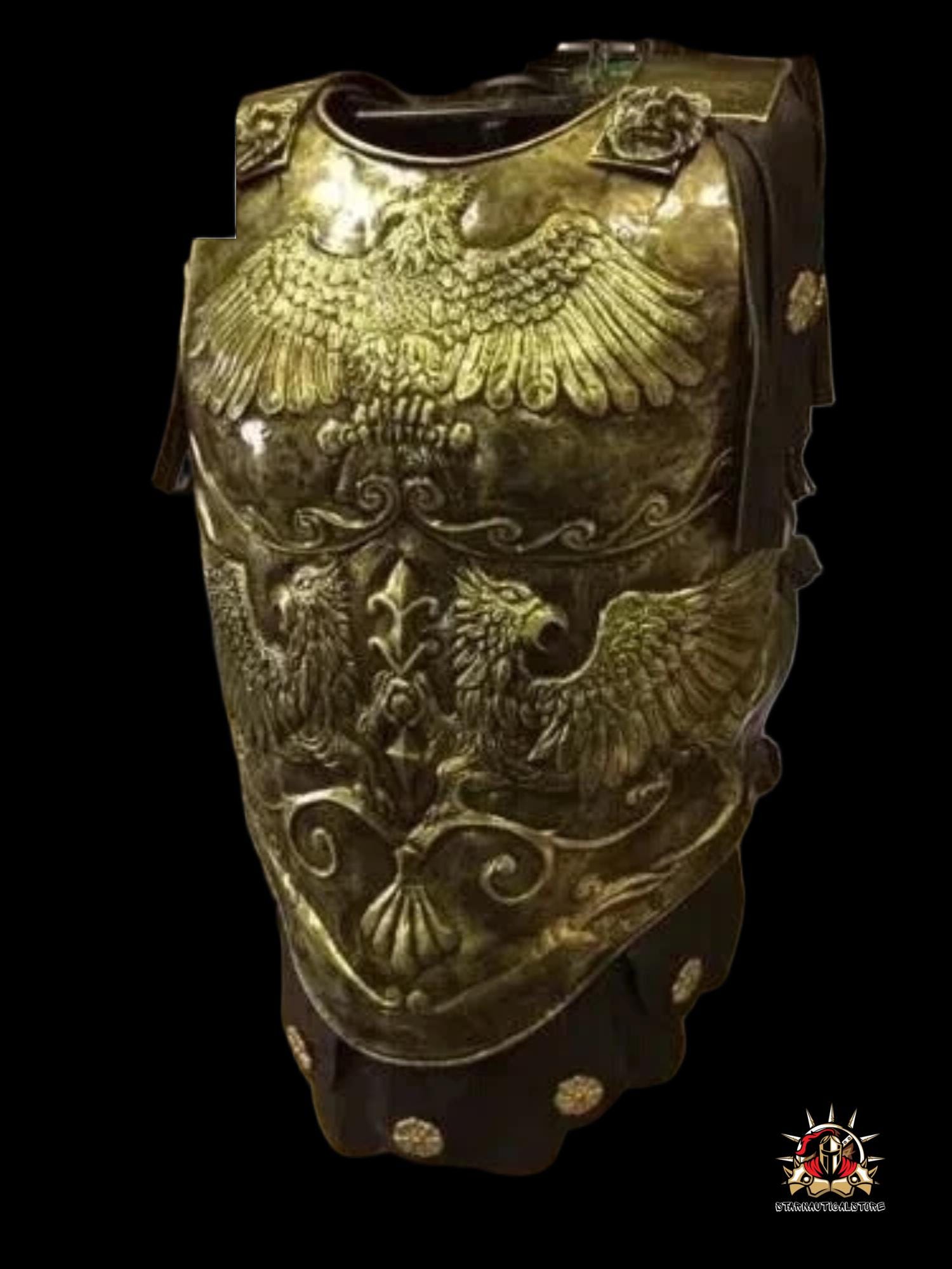 Medieval Roman Chest Armor, Reenactment Cuirass With Roman Helmet 18 ...