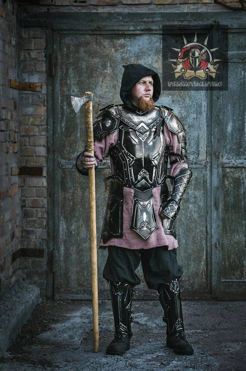 Medieval LARP Dwarven Style Armor Warrior Full Suit of Armor Cosplay ...