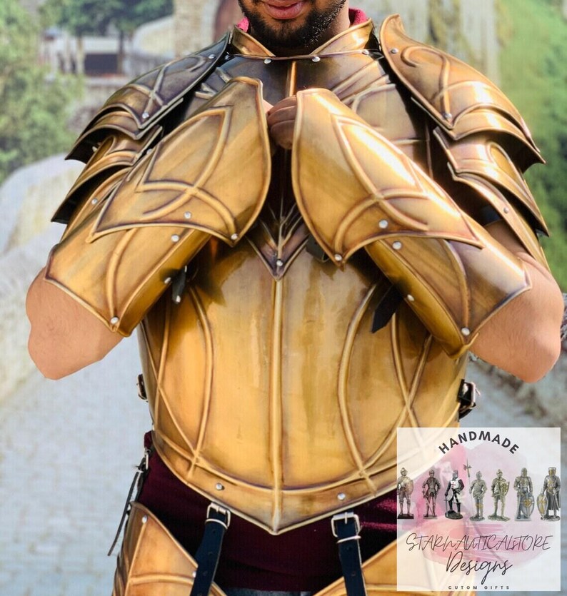 Medieval LOTR Elven Armor Half Body Armor Suit Steel Halloween Gift ...