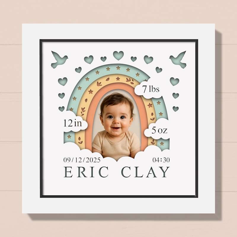 Baby Boy Shadow Box - Etsy