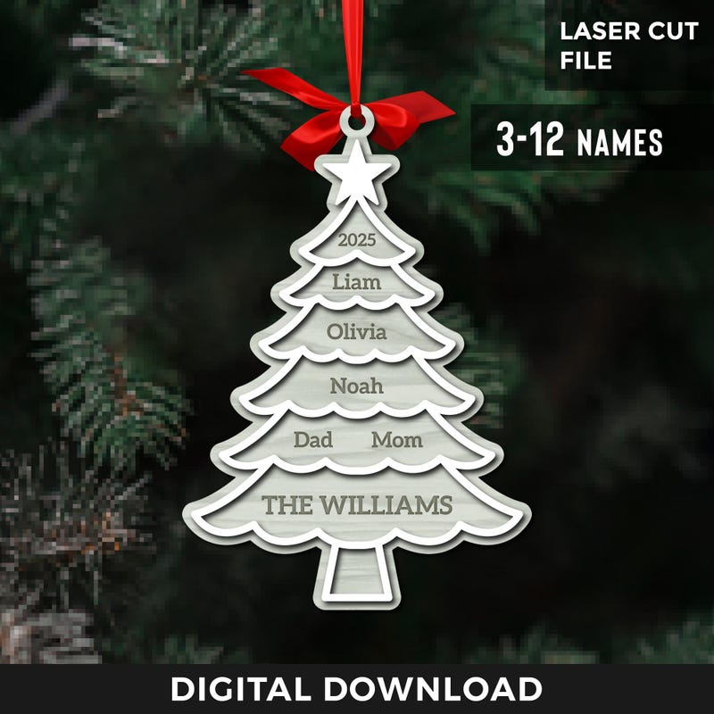 Grandchildren Tree Bauble - Etsy