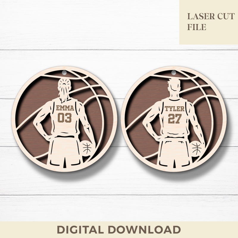 Basketball Ornaments File - Etsy