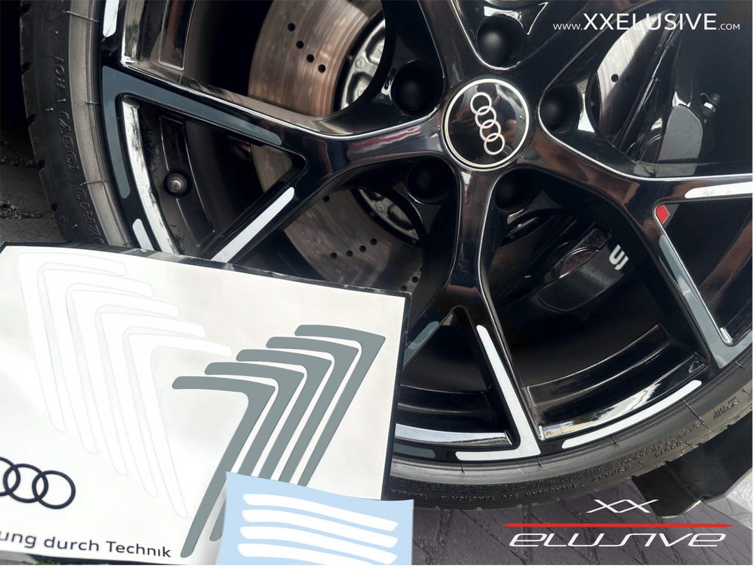 Alloy Wheel Decal for Audi A3 S3 RS3 8Y Vorsprung Alloy OEM Decal Set ...