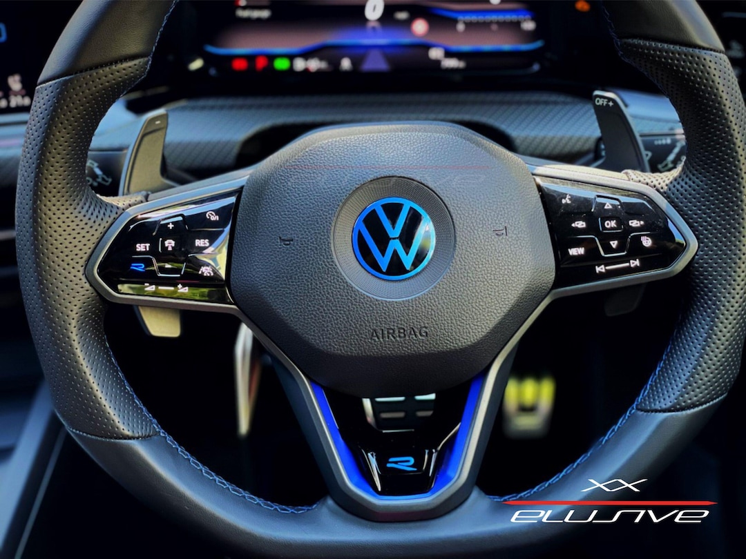 XXE R Steering Wheel Badge Overlay Decal for Golf Mk8 R Mk8 Steering ...