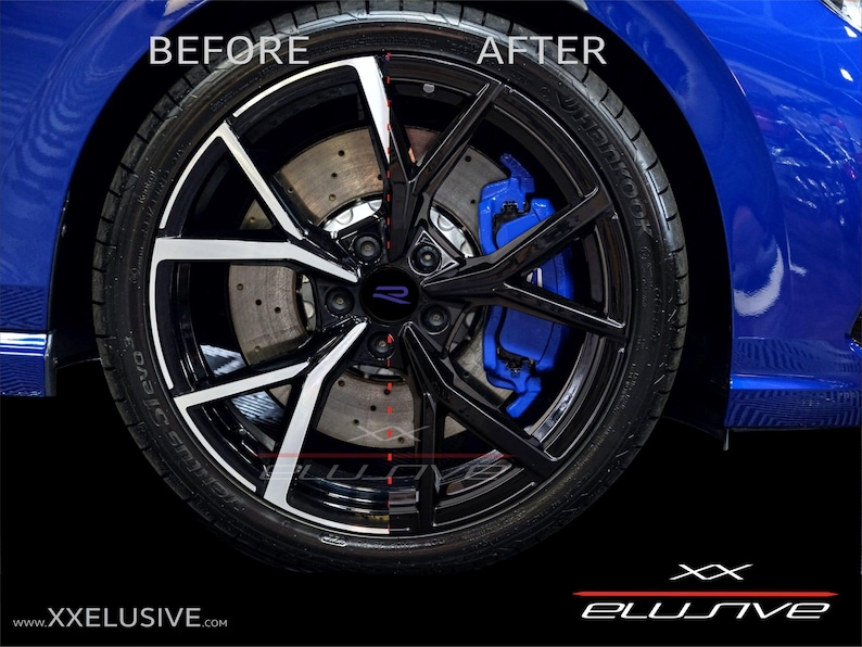 XXE Alloy Wheel Decal for Golf Mk8 GTD GTI R Mk8 Estoril Wheels Full ...